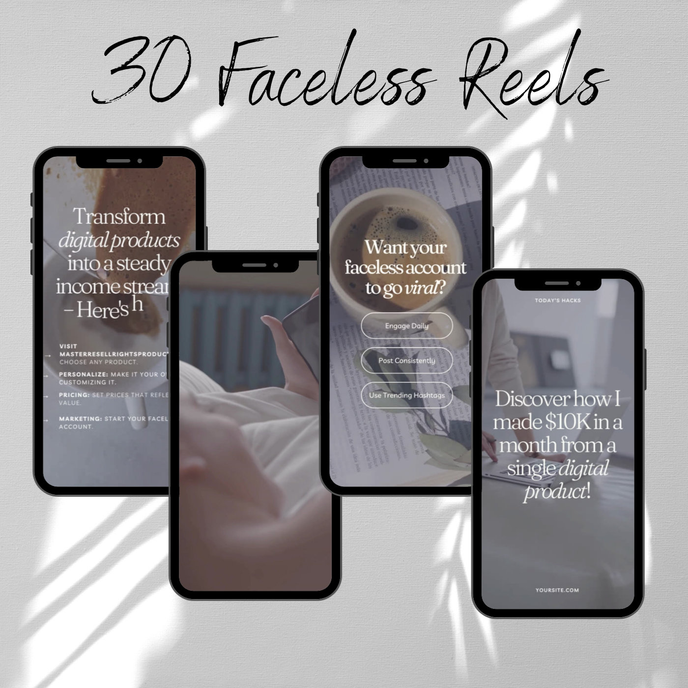30 Faceless Reels Neutral Aesthetic - Etsy