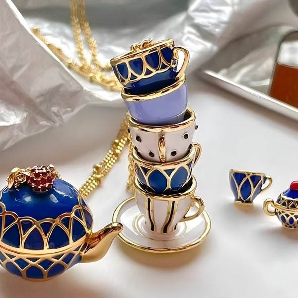 Teacup Necklace - Etsy