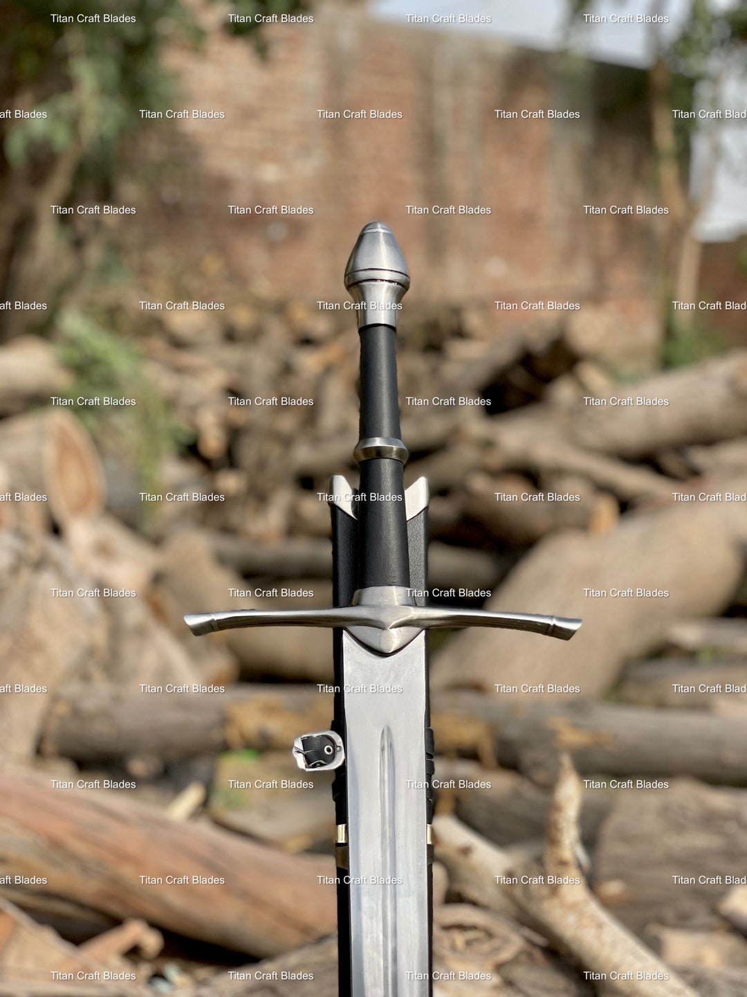 Custom Handmade LOTR Aragorn Ranger Sword Replica With Scabbard, Lord ...