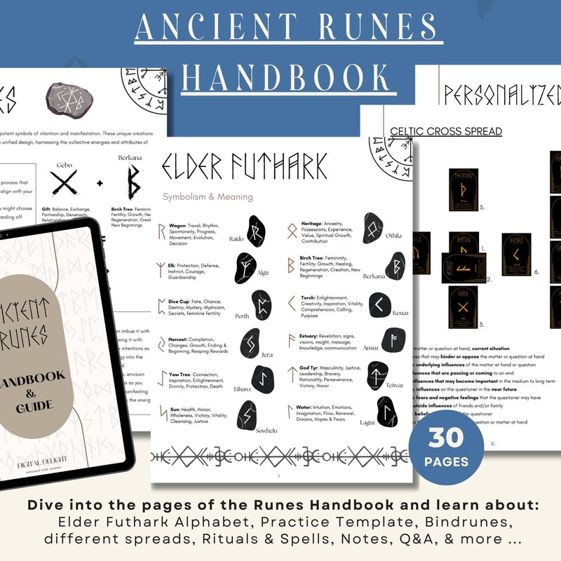 Elder Futhark Runes - Etsy