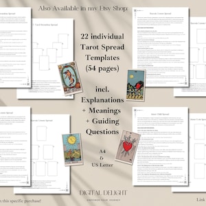 Ostara Tarot Spread Collection + Tarot Cheat Sheets | Spring Equinox ...