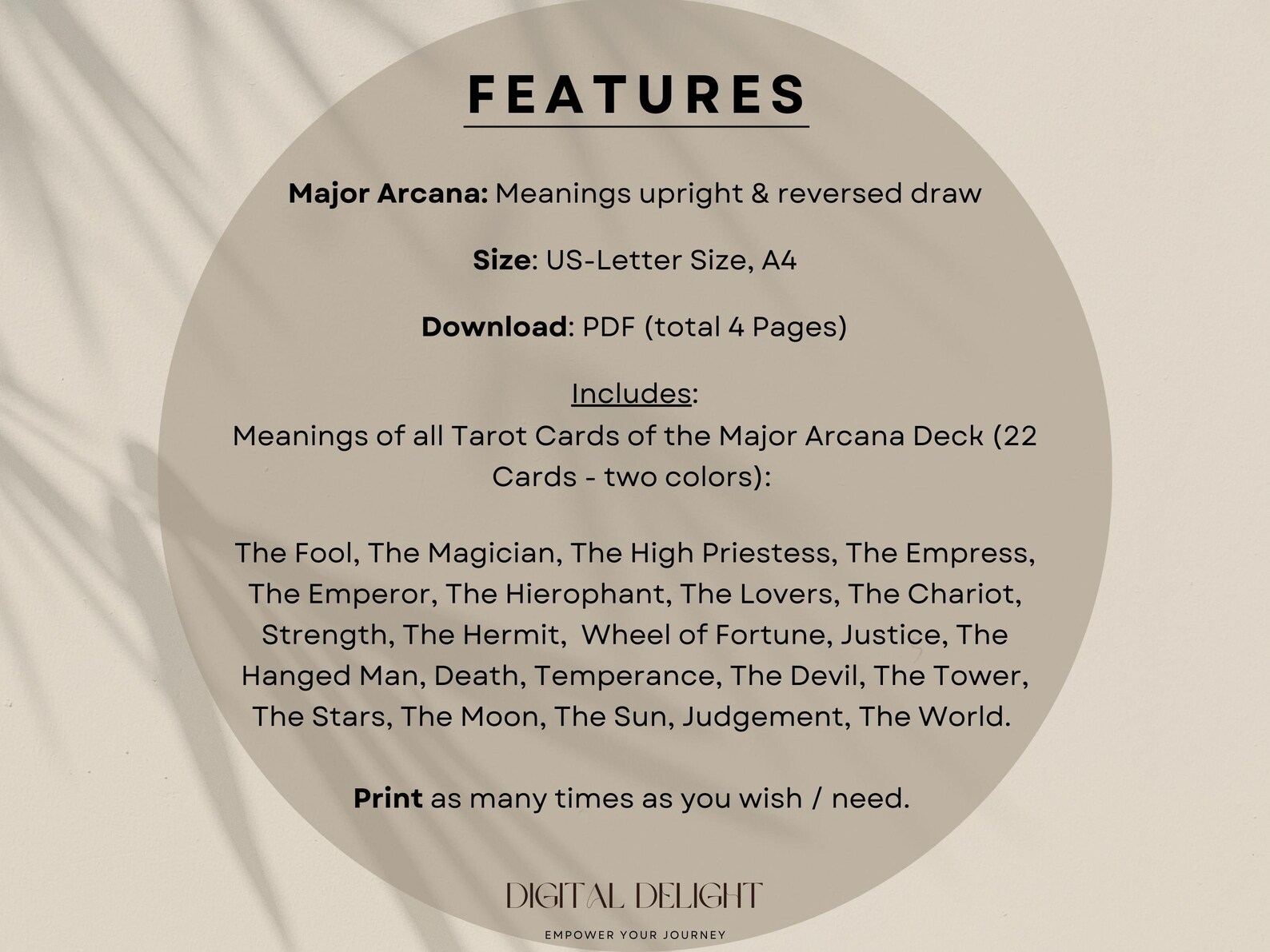 Major Arcana Tarot Cheat Sheet Upright and Reversed Draw Tarot Meanings ...