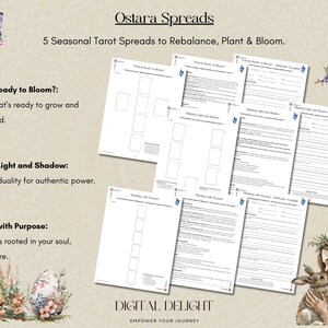 Ostara Tarot Spread Collection + Tarot Cheat Sheets | Spring Equinox ...