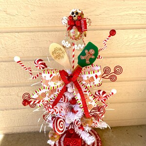 Gingerbread Holiday Decor Mini Christmas Tree, Gingerbread Themed ...