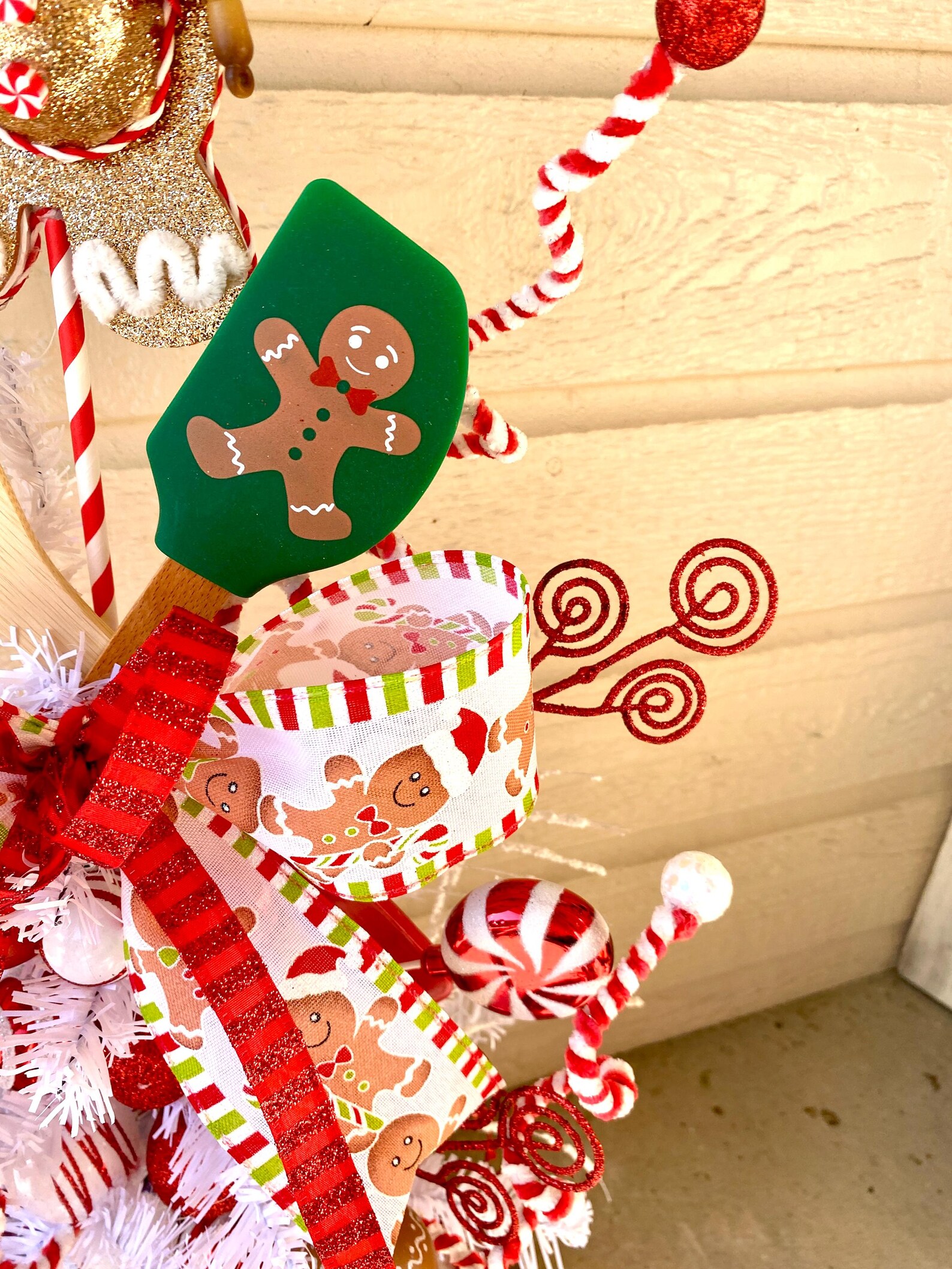 Gingerbread Holiday Decor Mini Christmas Tree, Gingerbread Themed ...