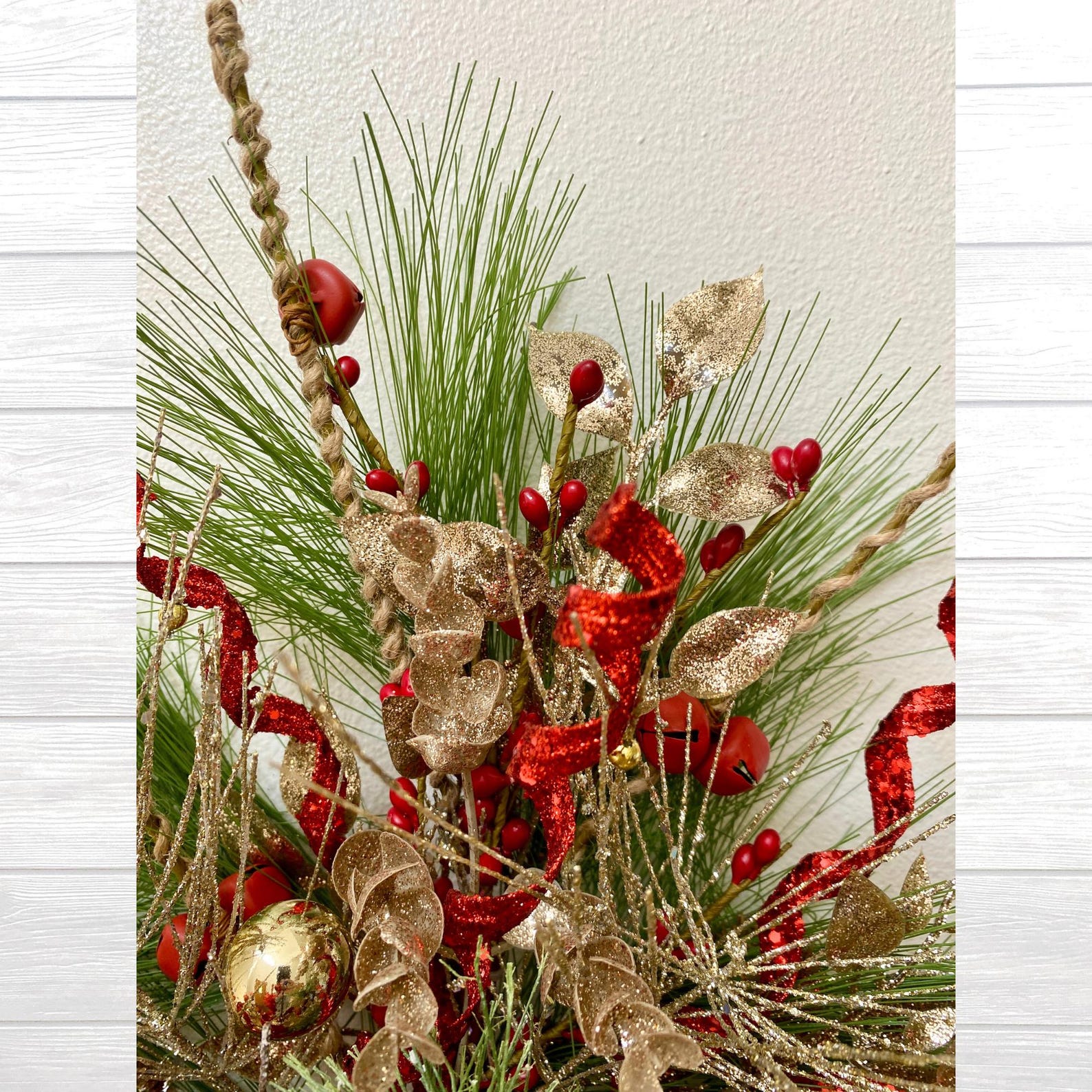 Red Truck Christmas Tree Topper, Elegant Tree Topper, Designer Ribbon ...