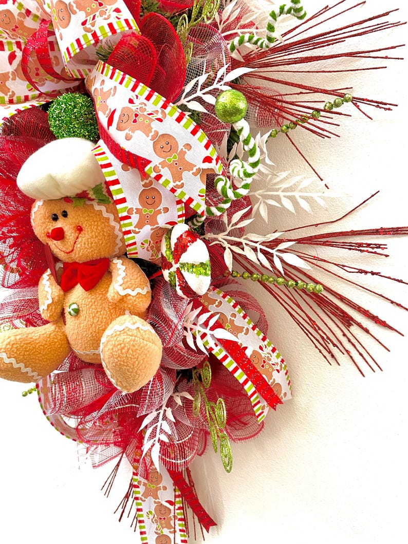 Gingerbread Decorations, Gingerbread Man Swag, Gingerbread Decor ...