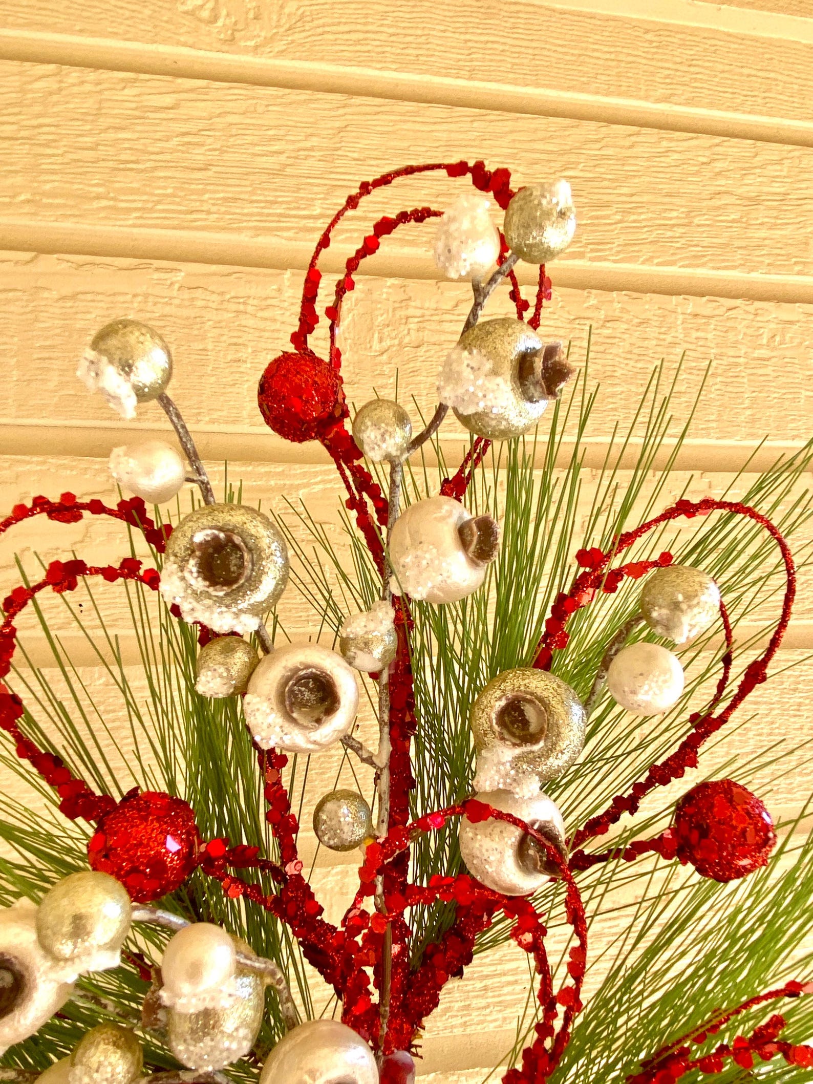 Cardinal Christmas Tree Topper, Elegant Tree Topper, Designer Ribbon ...