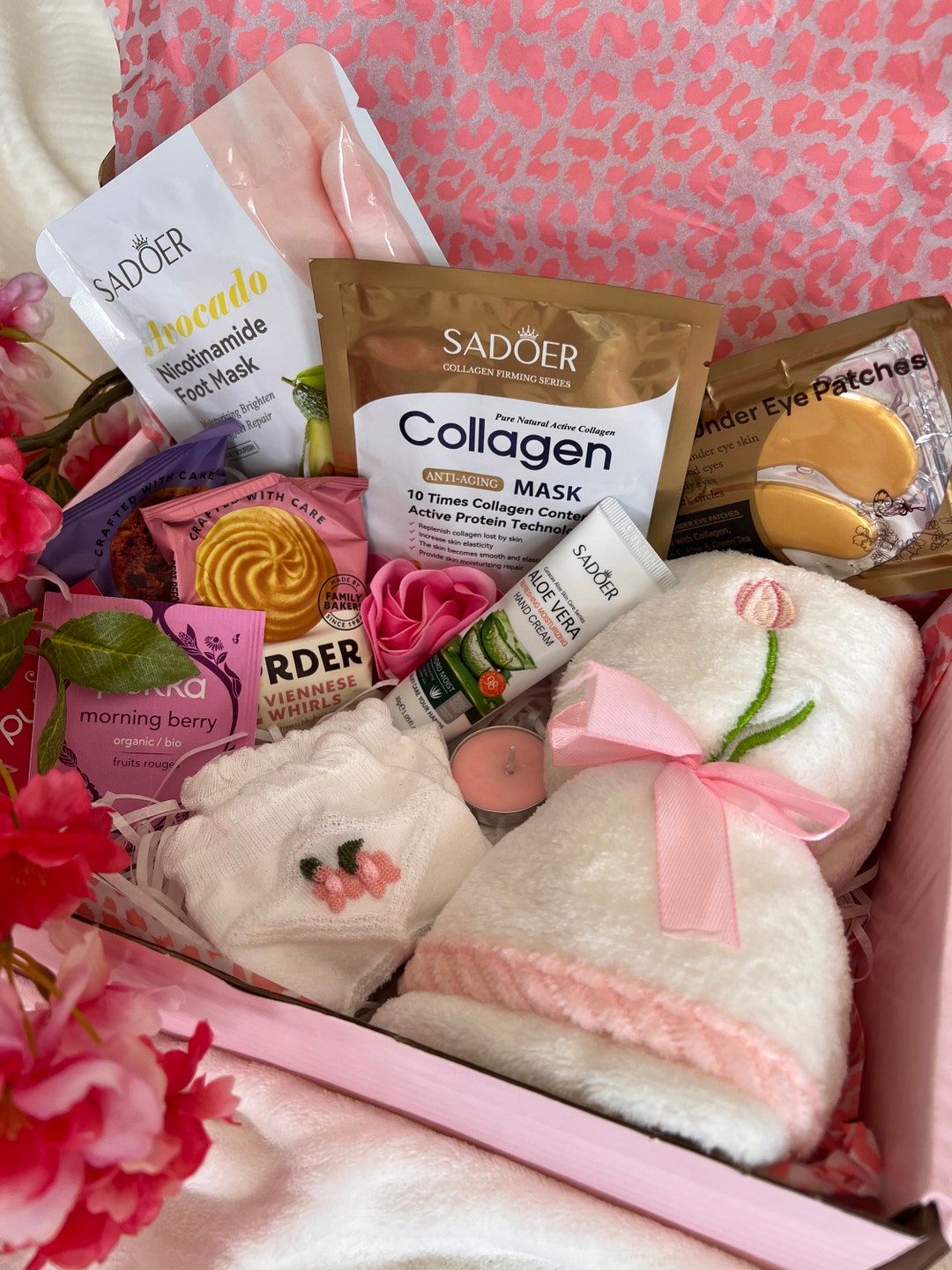 Birthday Gift Box - Pamper Box, Spa Gift Box, Care Package for Her ...