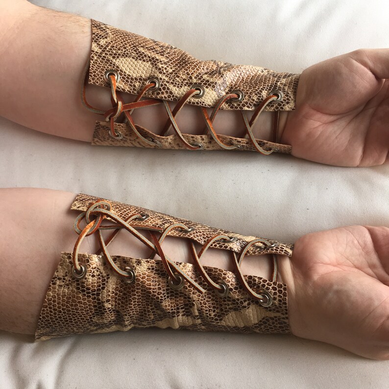 Large Pair of BEIGE PYTHON SNAKE Printed Textured Italian - Etsy