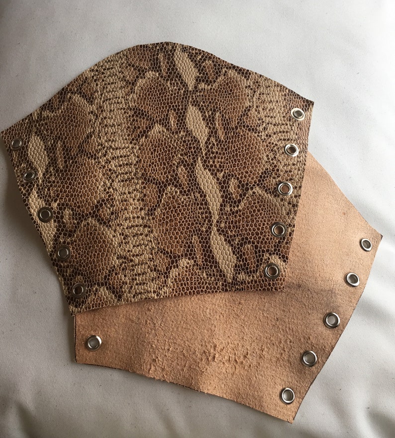 Large Pair of BEIGE PYTHON SNAKE Printed Textured Italian - Etsy