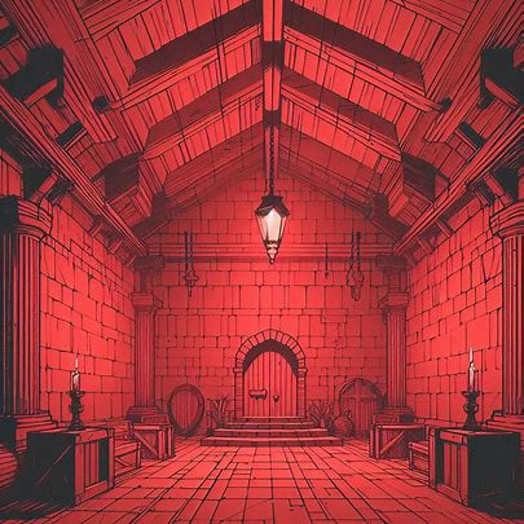 Red Dungeon Cathedral Red Digital Artwork Red Dead Redemption Gothic ...