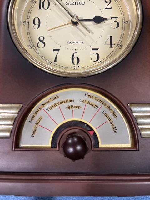 Vintage SEIKO Musical Alarm Clock Plays 6 Tunes - Etsy