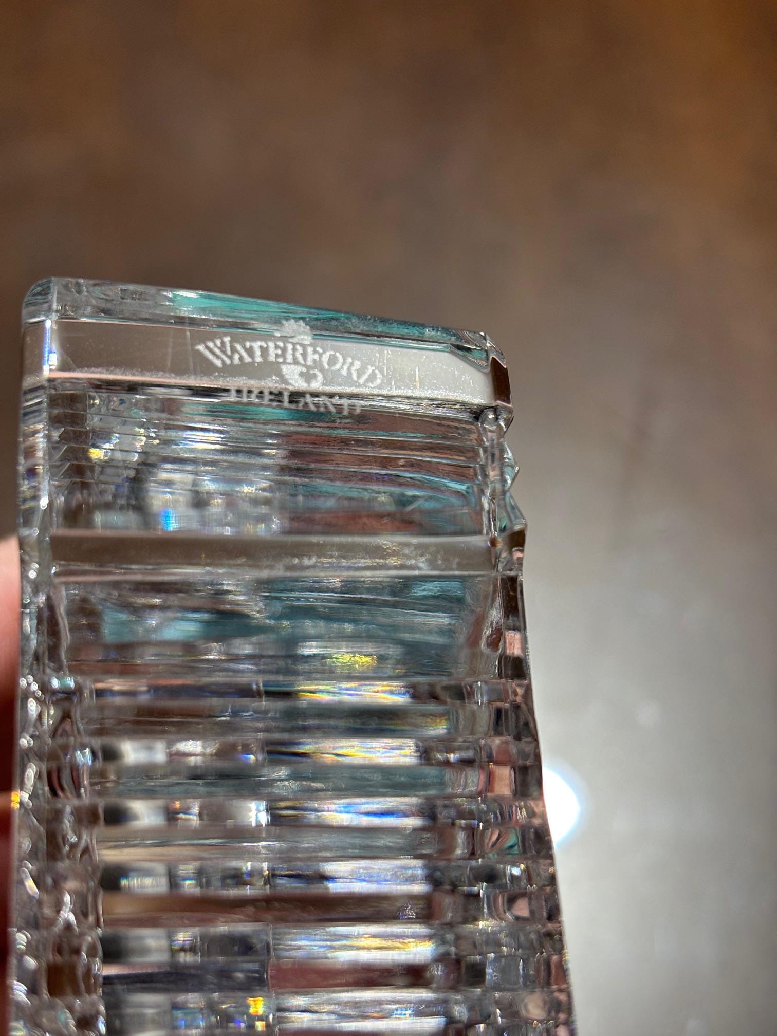 Waterford Crystal Grecian Table Clock - QUARTZ - Made in Ireland - Etsy