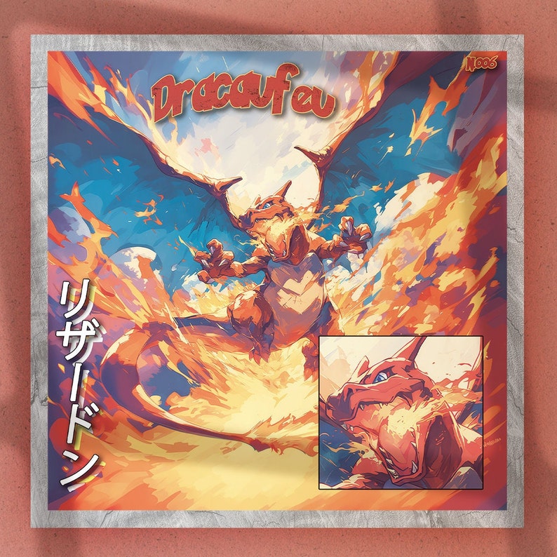 First Generation Pokemon Poster Charmander Poster or Customizable ...