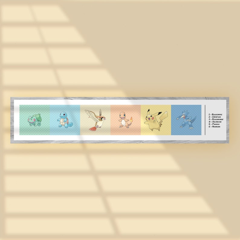 Pokemon Poster Pokemon Poster With Your 6 Favorite Pokemon Pikachu ...