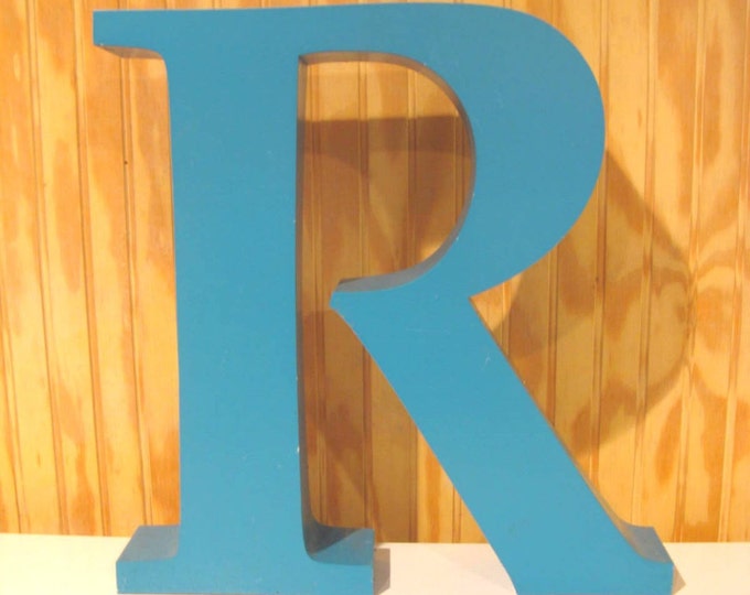 Large Vintage Metal Sign Wall Letter R - Etsy
