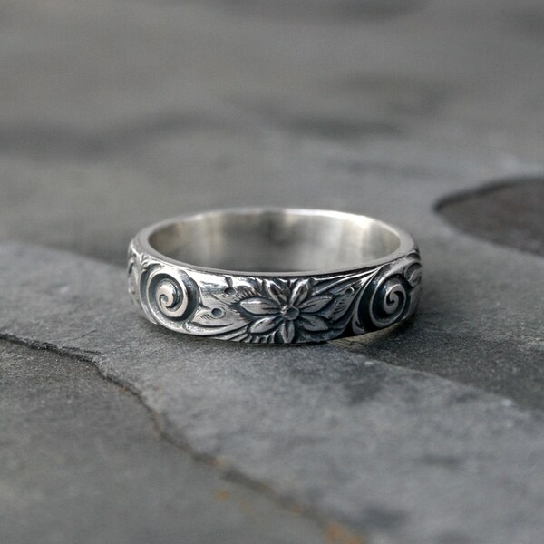 Etched Silver - Etsy