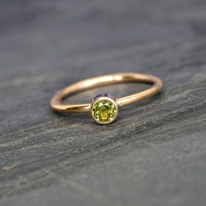 14k Gold Filled Gemstone Stacking Ring Stackable 4mm Faceted - Etsy