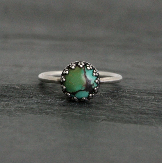 Custom Turquoise Sterling Silver Ring You Choose the Stone | Etsy