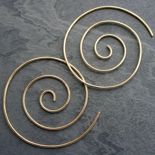Spiral Earrings - Etsy