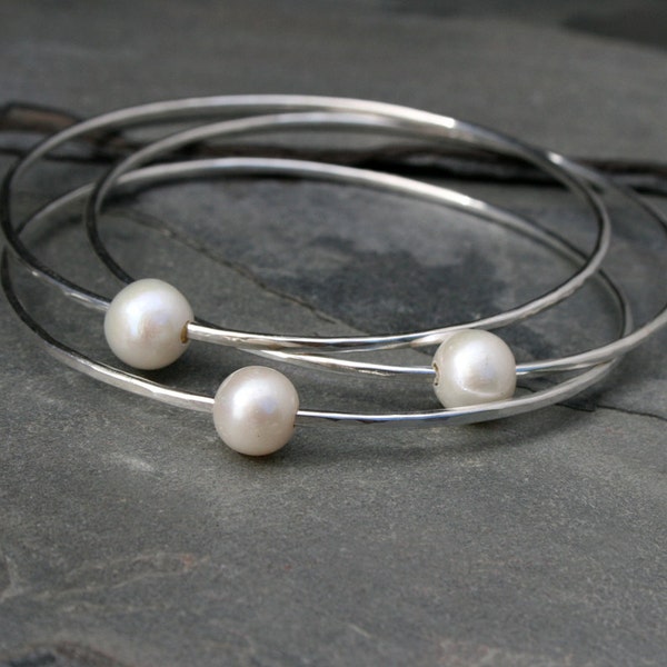 Sterling Silver Bangle Bracelet Set - Etsy