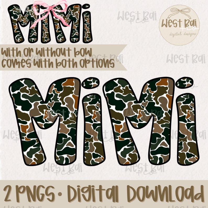 Mimi Camo PNG Retro | PNG | Fall | Country | MIMI | Sublimation | Dtf ...
