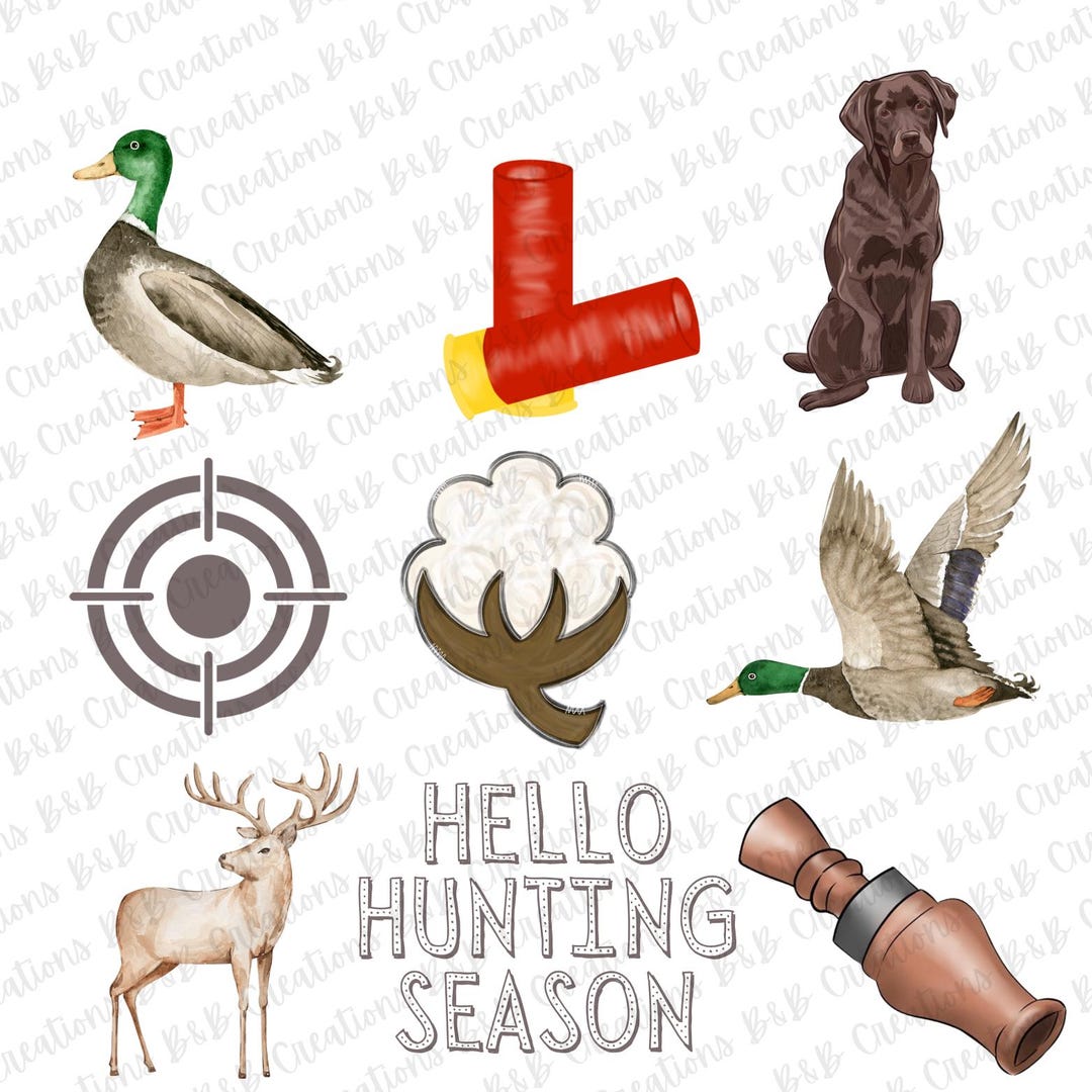 Hello Hunting Season PNG | Boy | Kids | Deer | Mallard | Bullseye | PNG ...