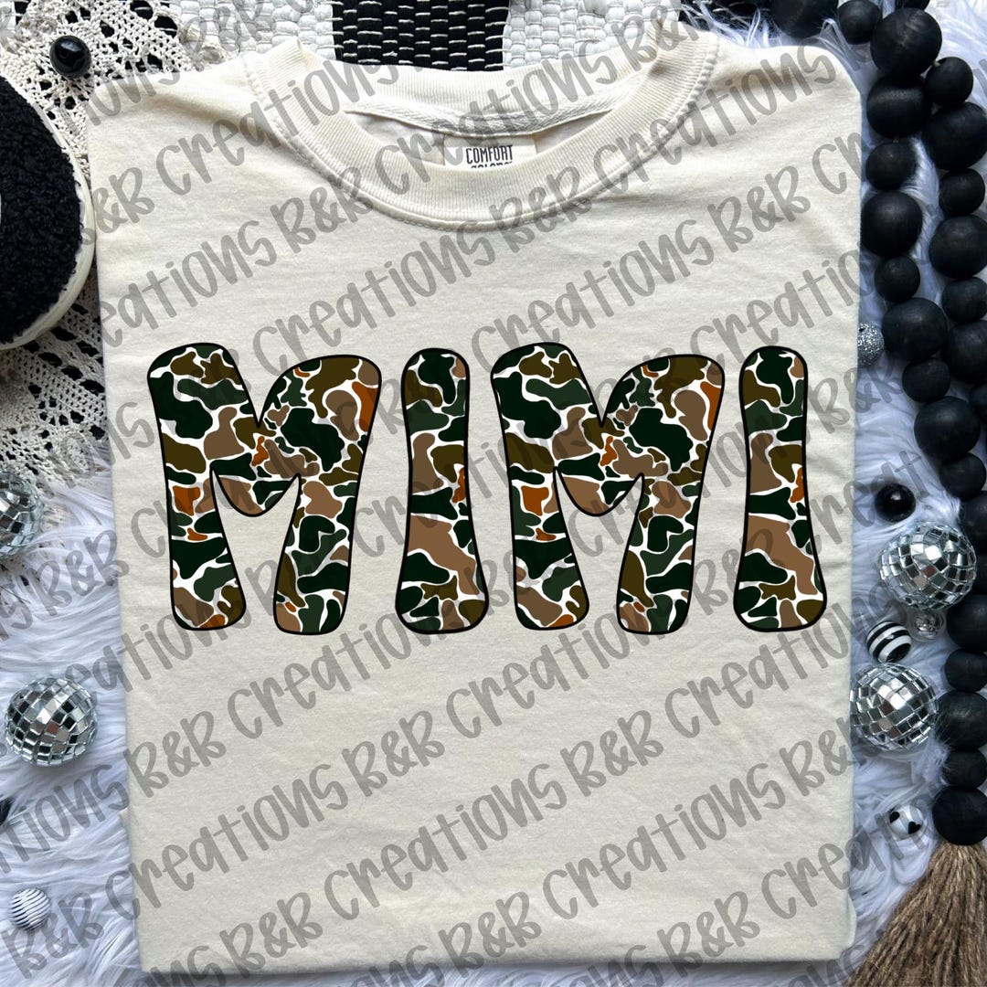 Mimi Camo PNG Retro | PNG | Fall | Country | MIMI | Sublimation | Dtf ...