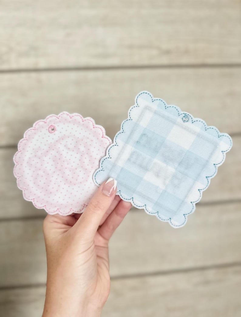Custom Embroidered Tags | Bag Tag | Embroidery | Monogram | Gift - Etsy