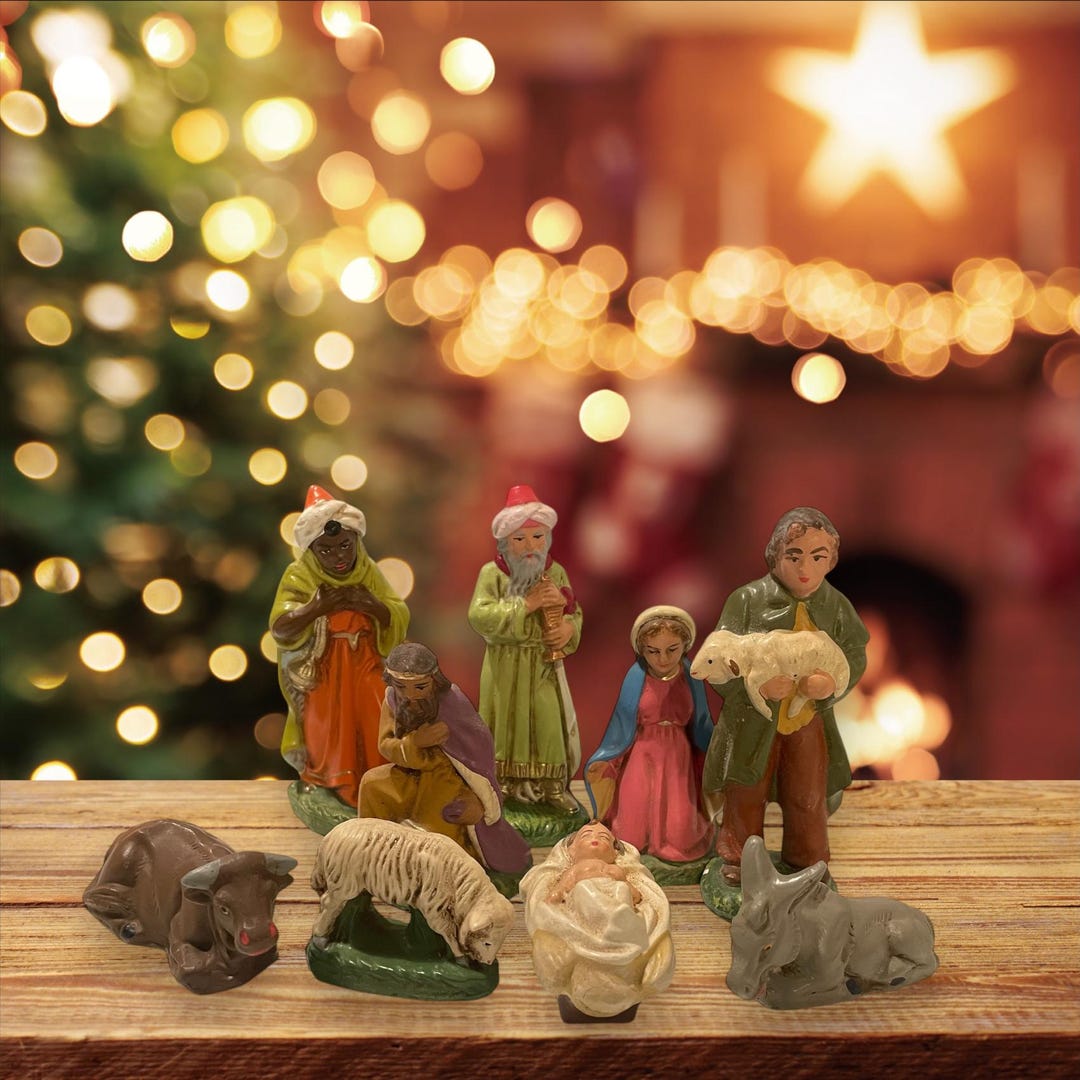 Old Marolin Nativity Figures 1960s for Nativity Scene Steinach Germany ...