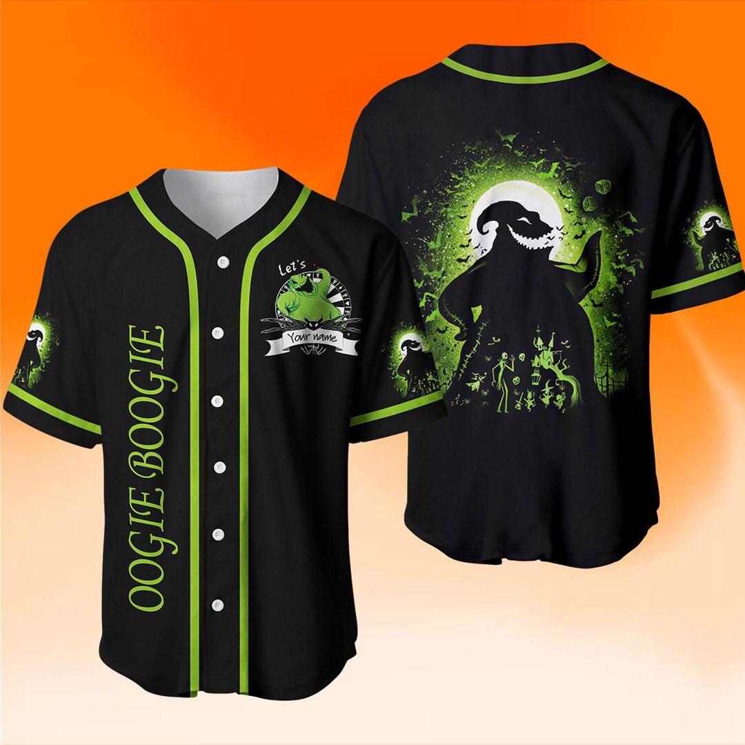 Oogie Boogie Shirt, Oogie Boogie Baseball Jersey, Oogie Boogie Baseball ...