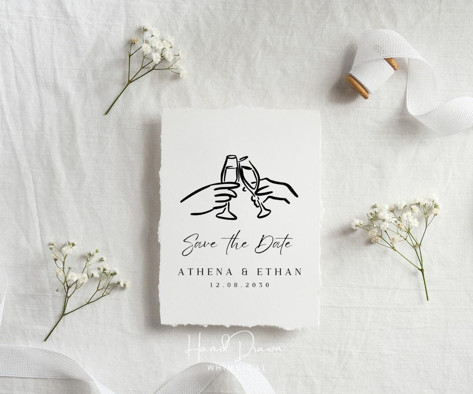 Hand Holding Glasses SVG - Whimsical Hand-drawn Wedding SVG & PNG Files ...