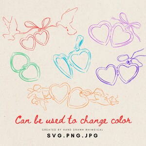 Locket SVG - Whimsical Hand-drawn Wedding SVG & PNG Files - Etsy