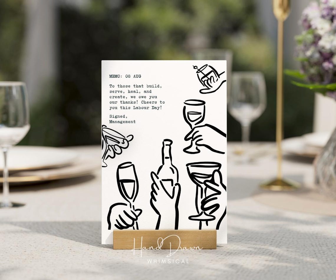 Hand Holding Glasses SVG - Whimsical Hand-drawn Wedding SVG & PNG Files ...