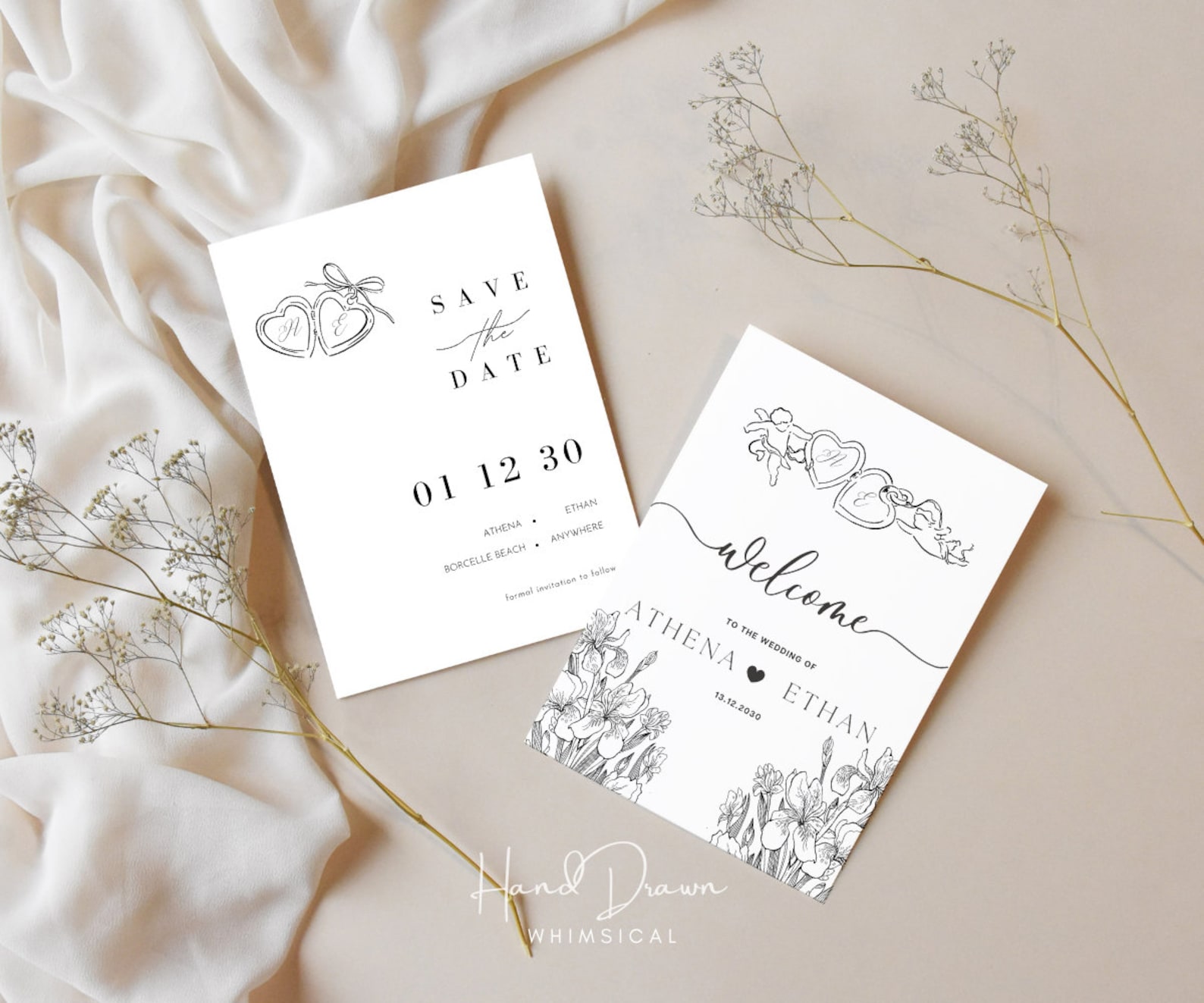 Locket SVG - Whimsical Hand-drawn Wedding SVG & PNG Files - Etsy