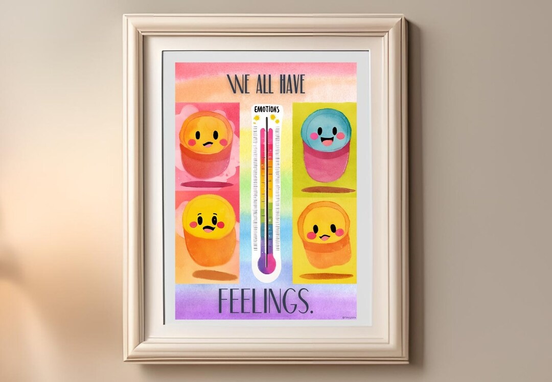 We All Have Feelings Poster Printable, Instant Download, Colourful ...