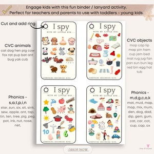 Kids Fun 'I Spy' Activity Digital Download, Printable Activity ...