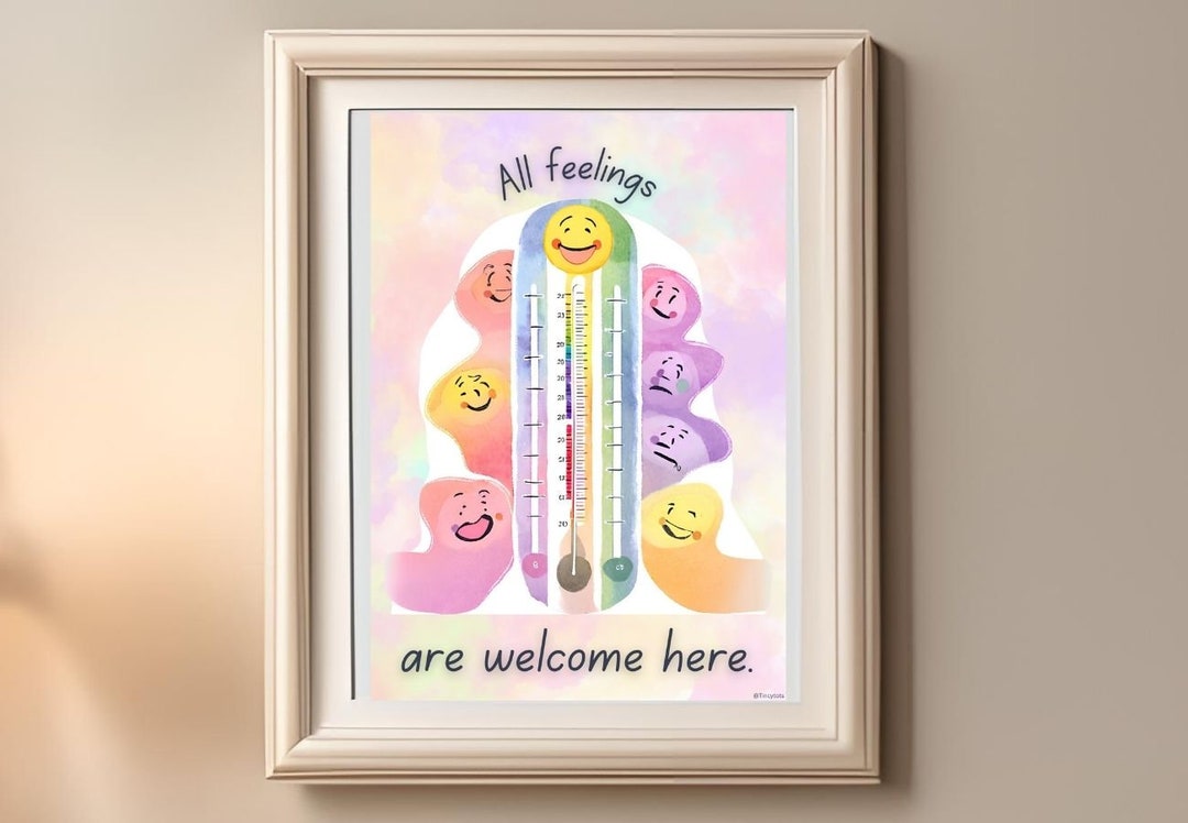 Feelings Poster Printable, All Feelings Welcome Poster, Inclusive ...