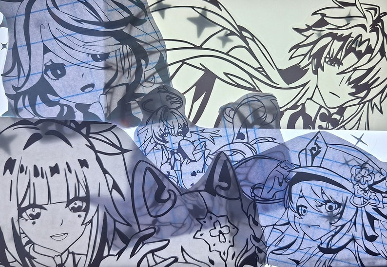 Genshin Impact Furina Window Decal / Sticker / Laptop / Car Sticker ...