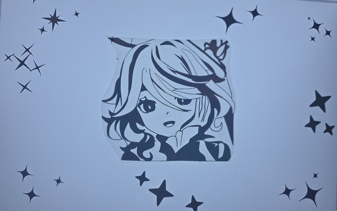 Genshin Impact Furina Window Decal , Sticker , Laptop , Car Sticker ...