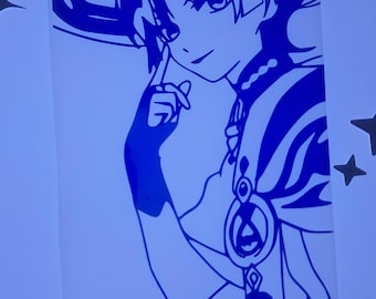 Genshin Impact Scaramouche Vinyl Decal: Anime Car, Laptop, PC Sticker ...