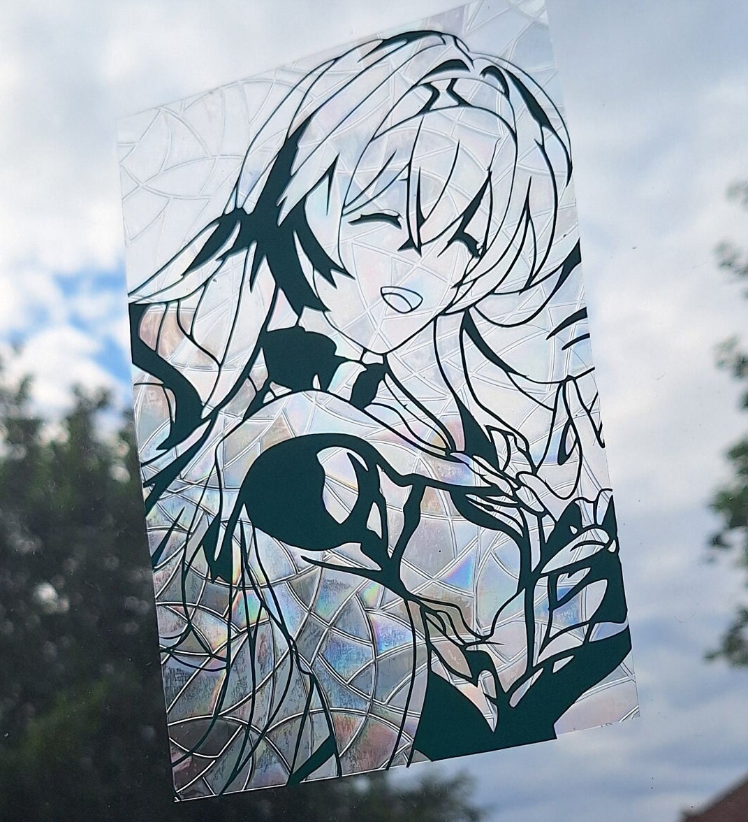 Firefly Honkai Star Rail Suncatcher: Anime Car Decal - Etsy