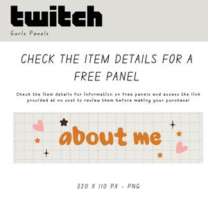 Kawaii Twitch Panels, Cute Twitch Panels,twitch Stream Panels,vtuber ...