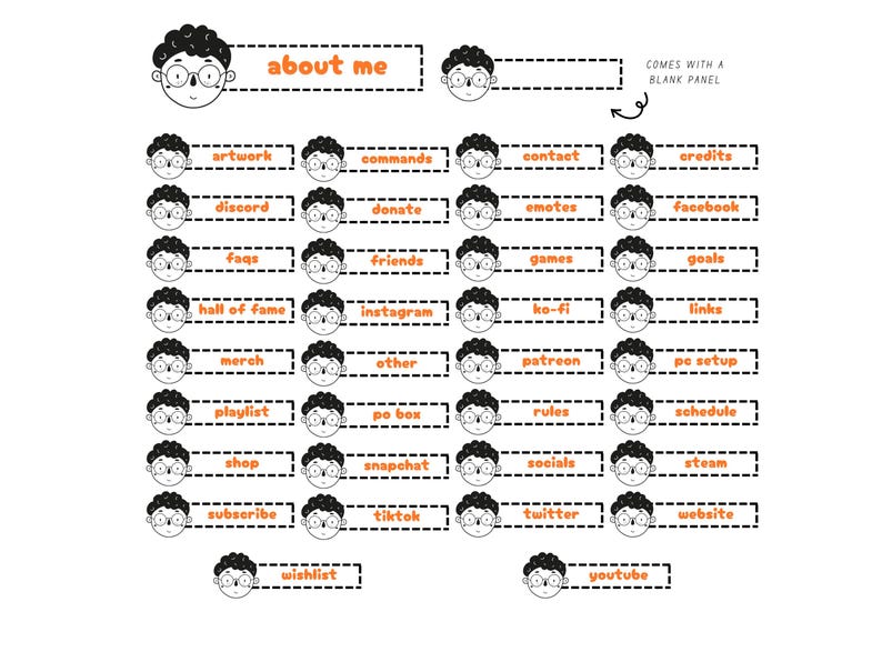 Kawaii Twitch Panels, Cute Twitch Panels,twitch Stream Panels,vtuber ...