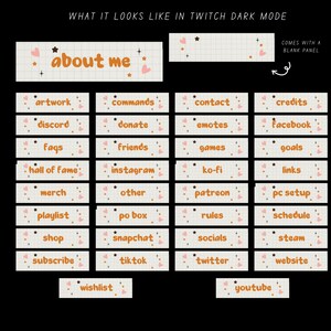 Kawaii Twitch Panels, Cute Twitch Panels,twitch Stream Panels,vtuber ...