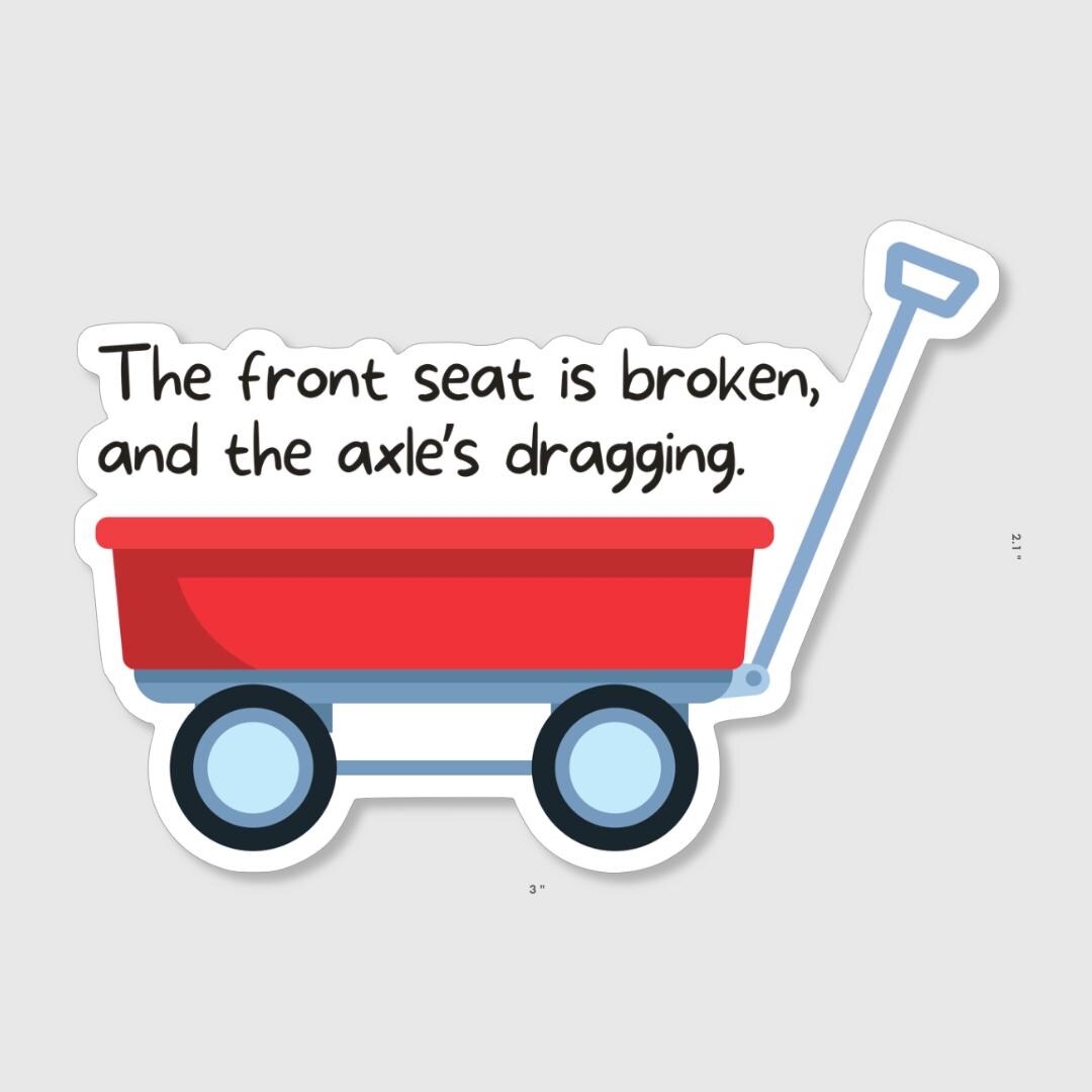 Wagon Sticker, Summer Camp Sticker, Camp Song, Gift for Kids, Camping ...