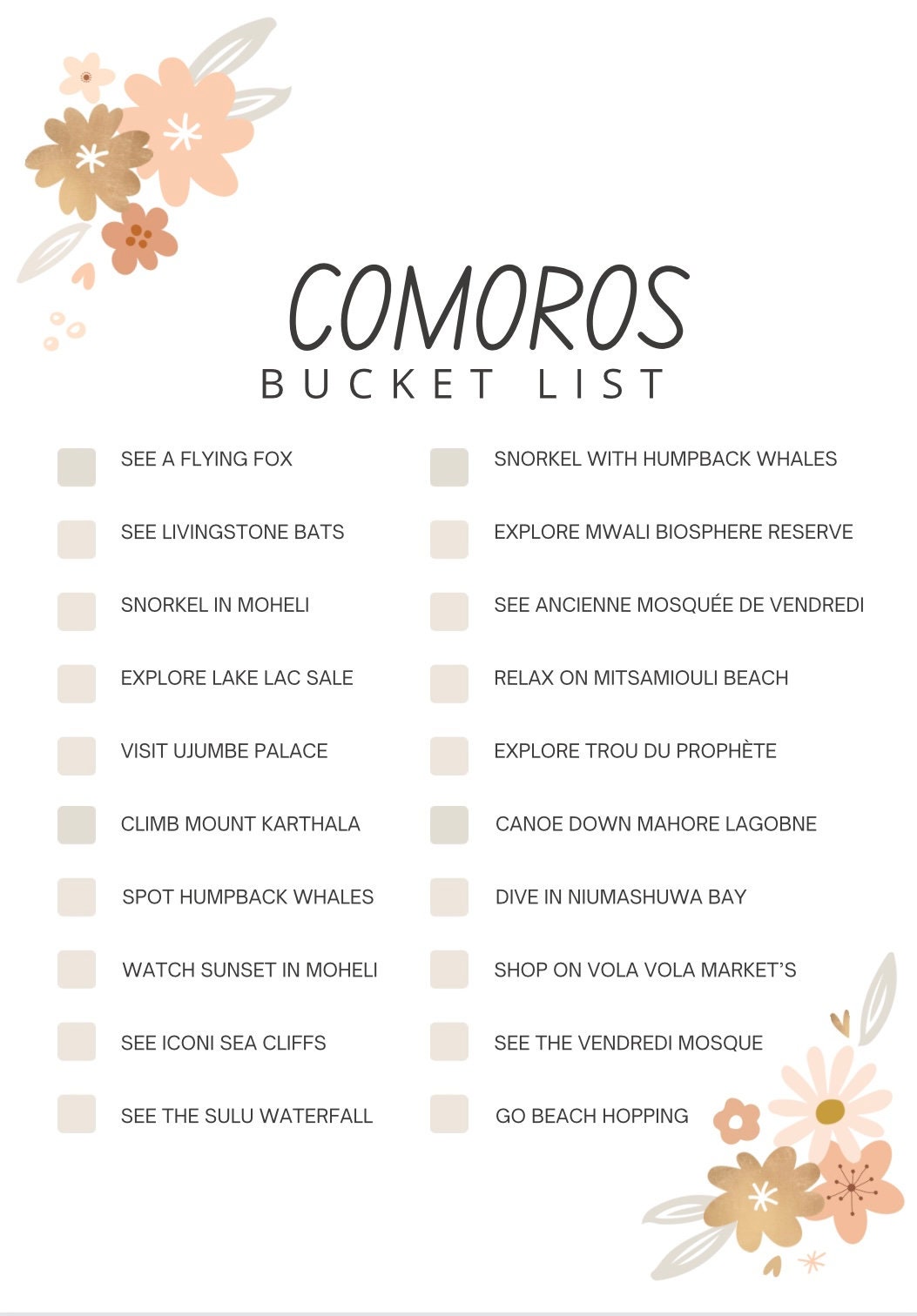 Ultimate Bucket List Digital Download - Etsy