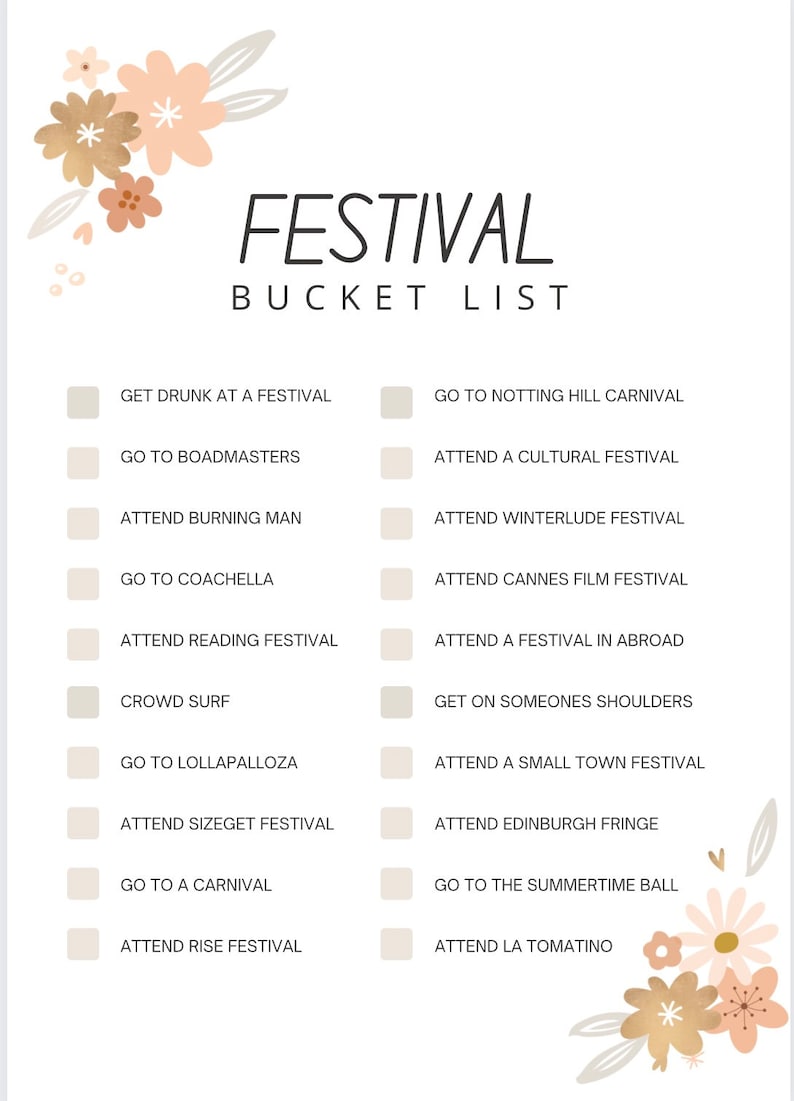 Ultimate Bucket List Digital Download - Etsy