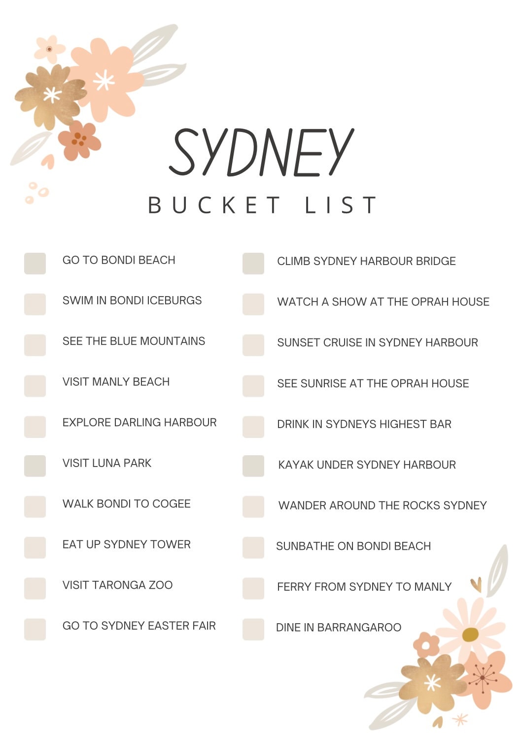 Ultimate Bucket List Digital Download - Etsy